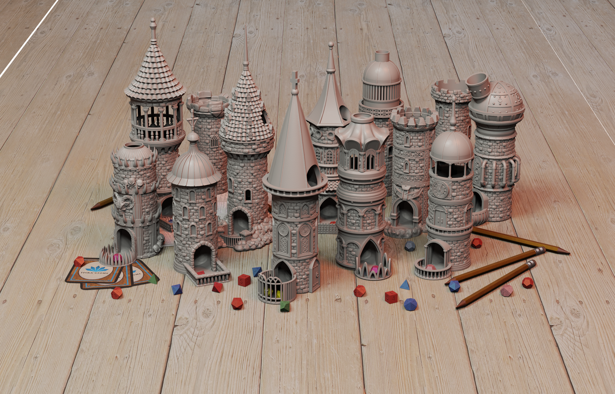 Modular dice towers Campaign - MyMiniFactory