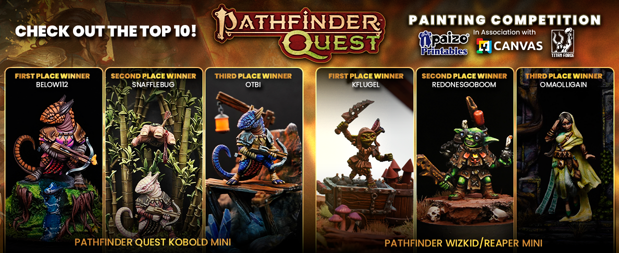 Pathfinder Quest Painting Competition Winners Announced ...