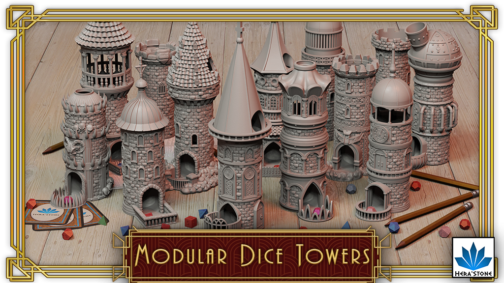 Modular dice towers Campaign - MyMiniFactory
