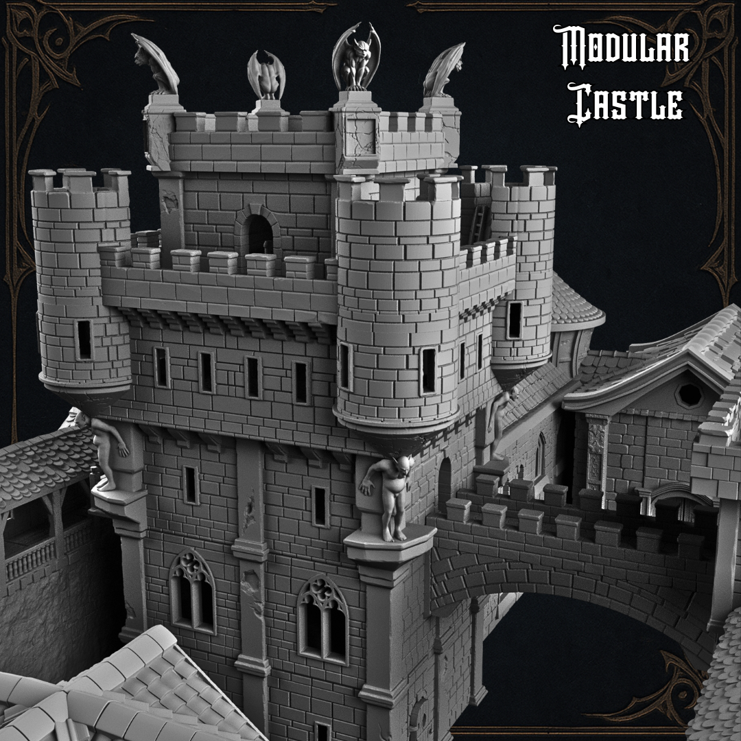 Castle Defense: Fully Modular 3D Printable Siege Terrain #2 Campaign ...