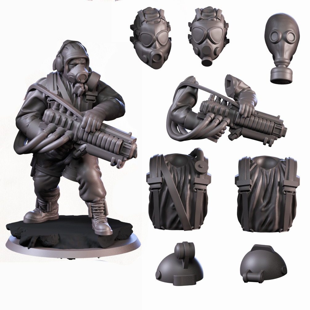 Exclusive Army soldiers constructor STL Product Bundle by Sergeant Hammer