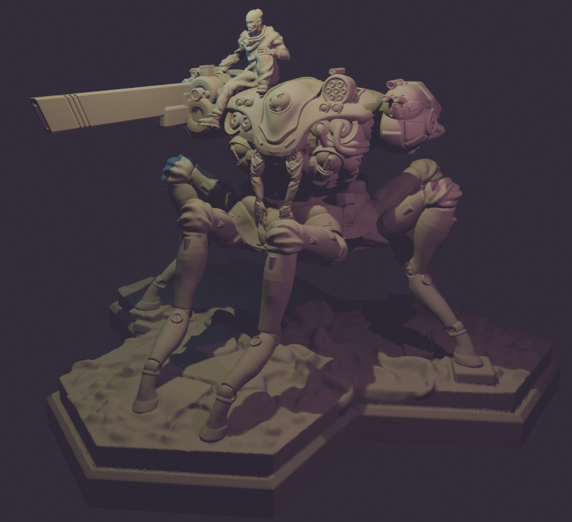 Exclusive Lancer Mech Bundle 01 STL Product Bundle by La voie du crane