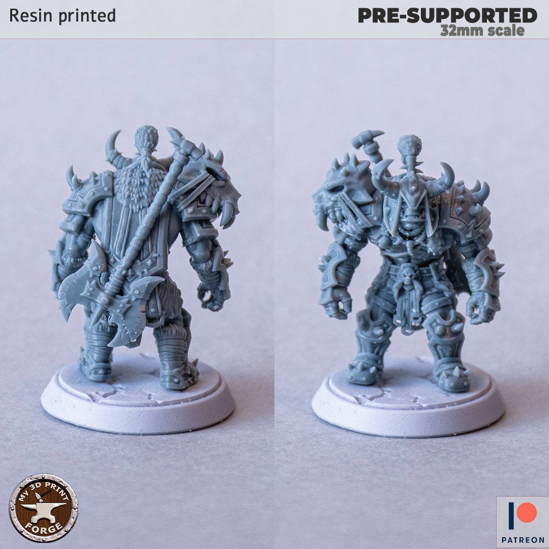 Exclusive Orcs V3 BUNDLE (38 Unique Pre-supported STLs) STL Product ...