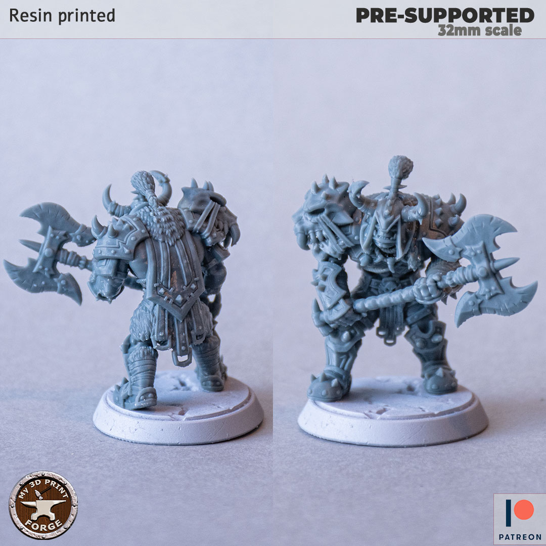 Exclusive Orcs V3 BUNDLE (38 Unique Pre-supported STLs) STL Product ...