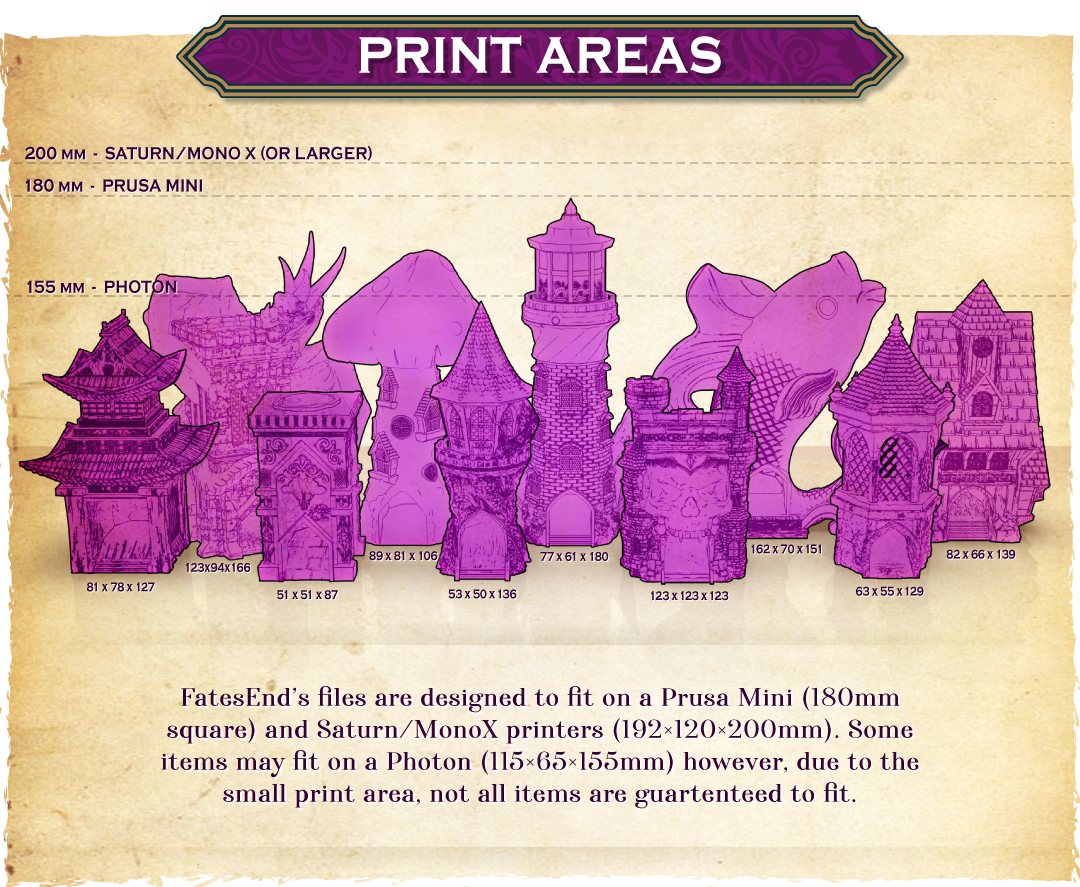 Exclusive Tiny Towers Full Collection STL Product Bundle by FatesEnd