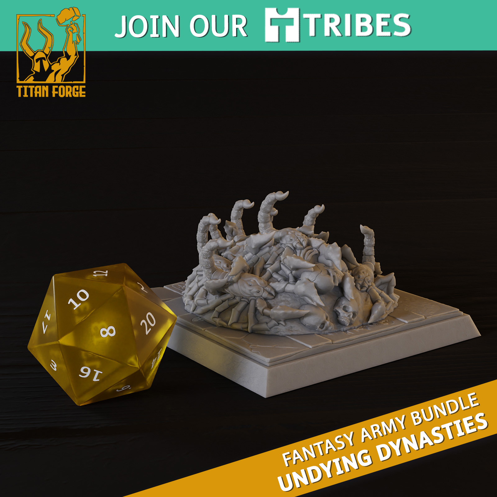 Exclusive Titan Forge Miniatures - Undying Dynasties STL Product Bundle by Titan Forge Miniatures
