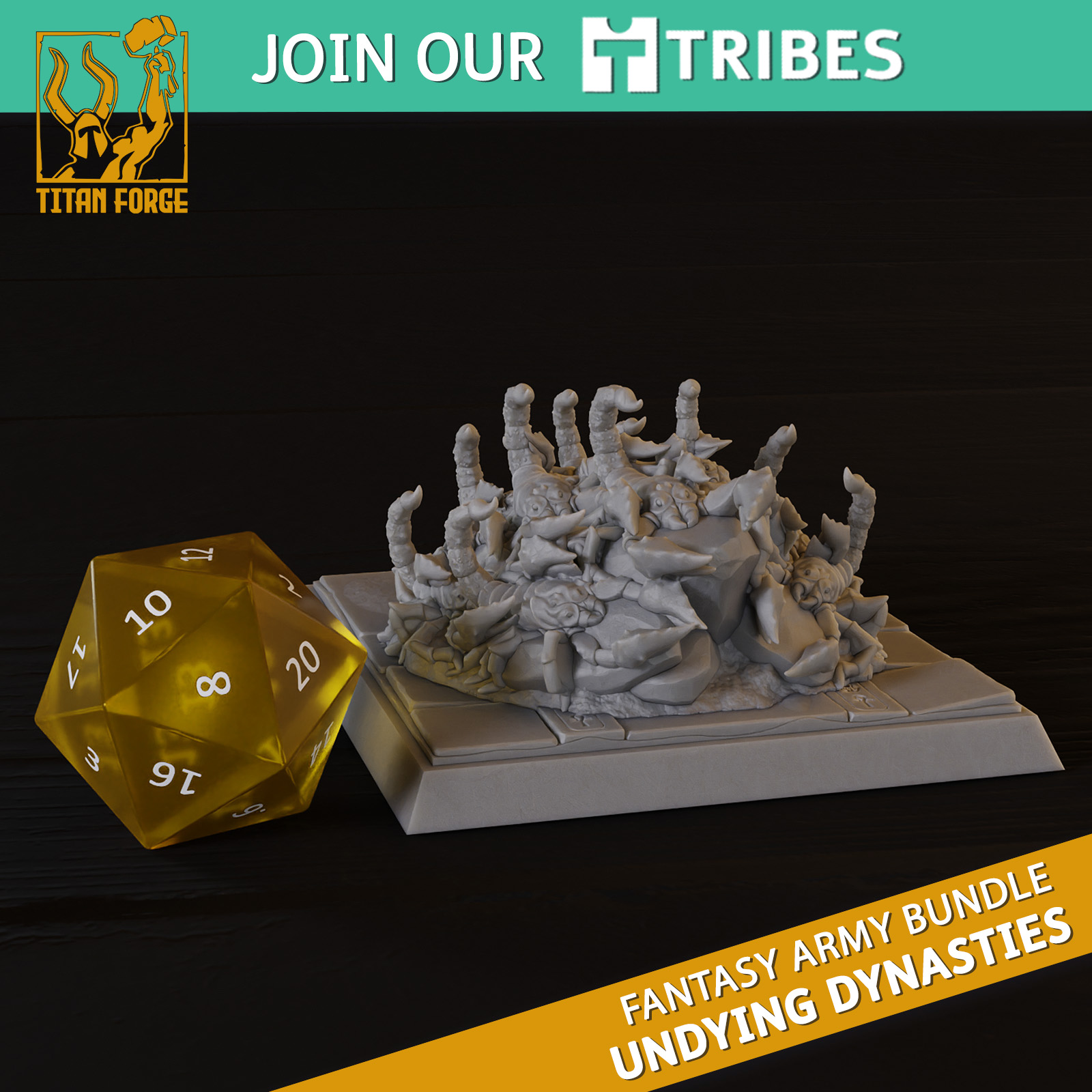 Exclusive Titan Forge Miniatures - Undying Dynasties STL Product Bundle by Titan Forge Miniatures