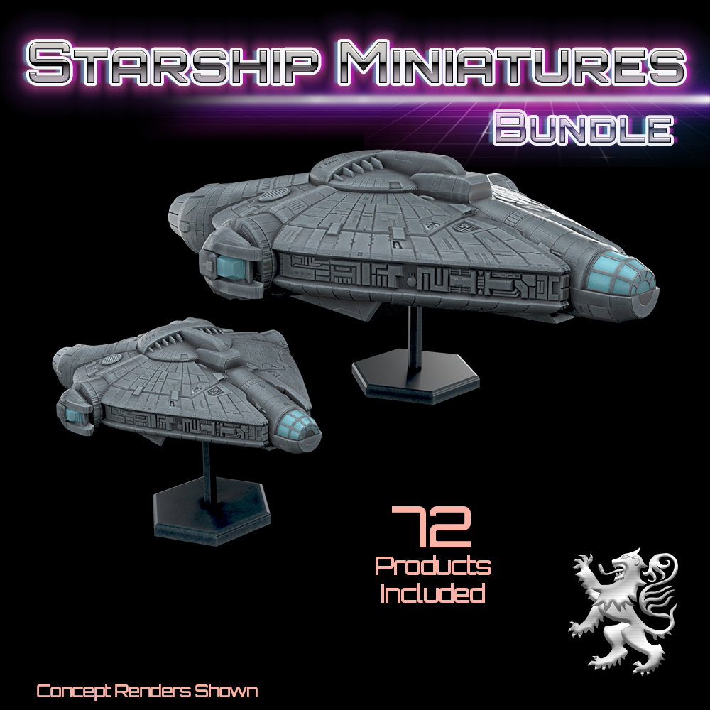 Exclusive 2nd Dynasty Starship Miniatures Bundle STL Product Bundle by ...