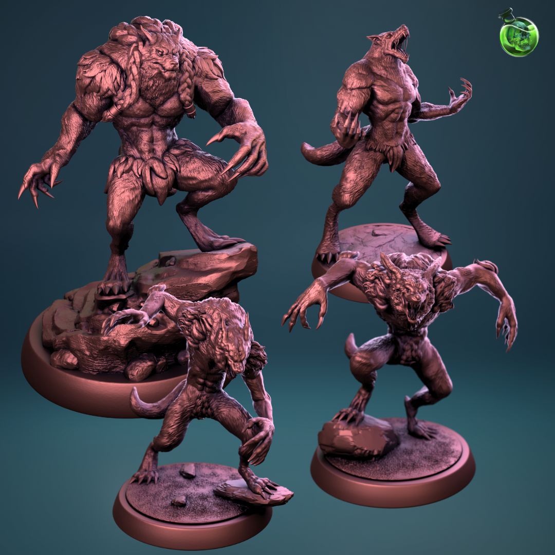 Exclusive Werewolves STL Product Bundle by TPK Lab