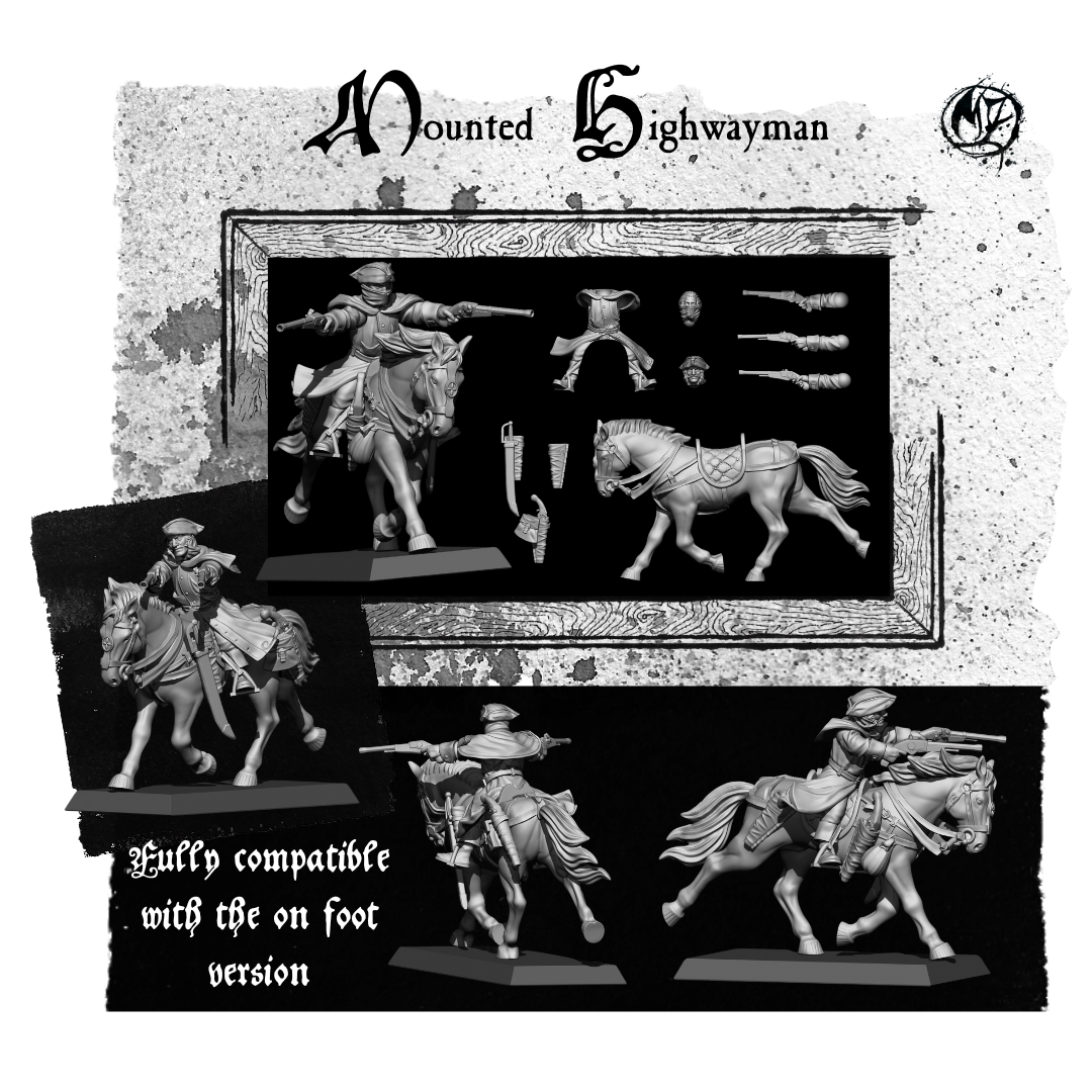 Exclusive The Highwayman Bundle – Mounted & On Foot STL Product Bundle ...