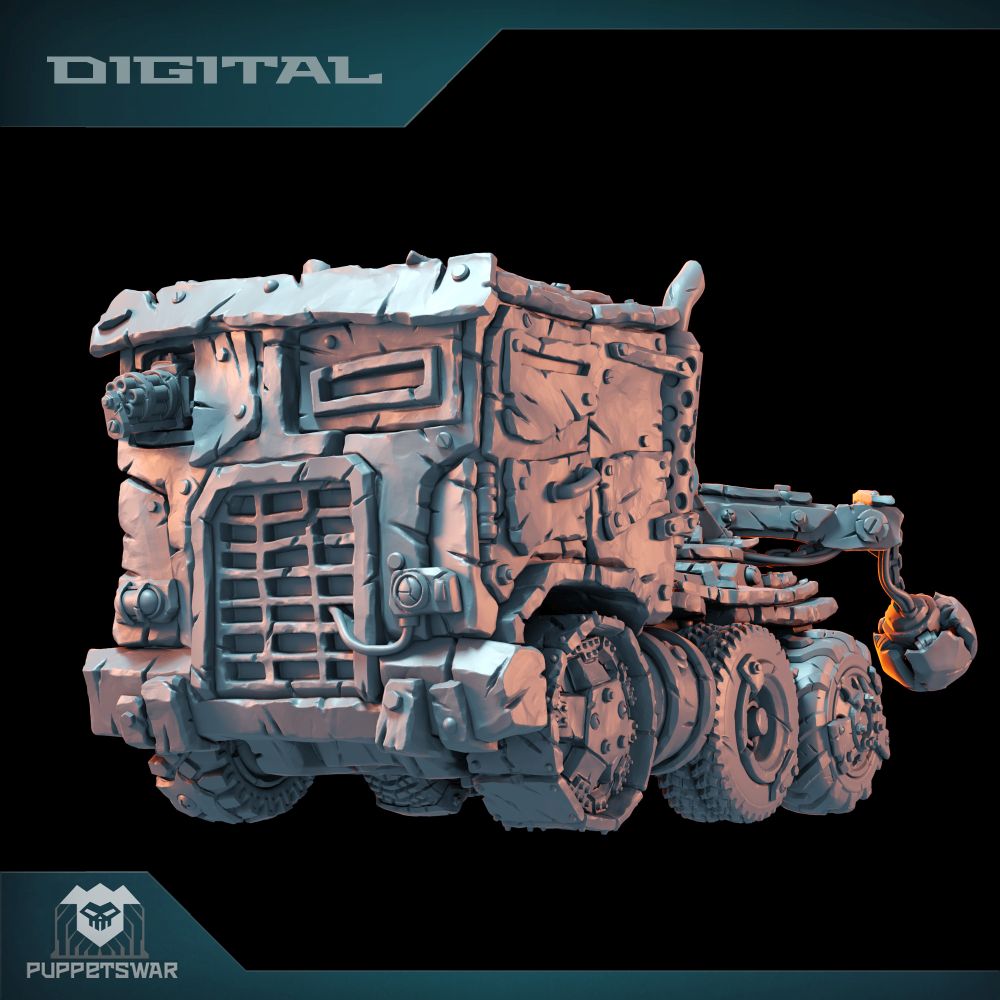 Exclusive Orc War Trucks Bundle STL Product Bundle by Puppetswar Miniatures