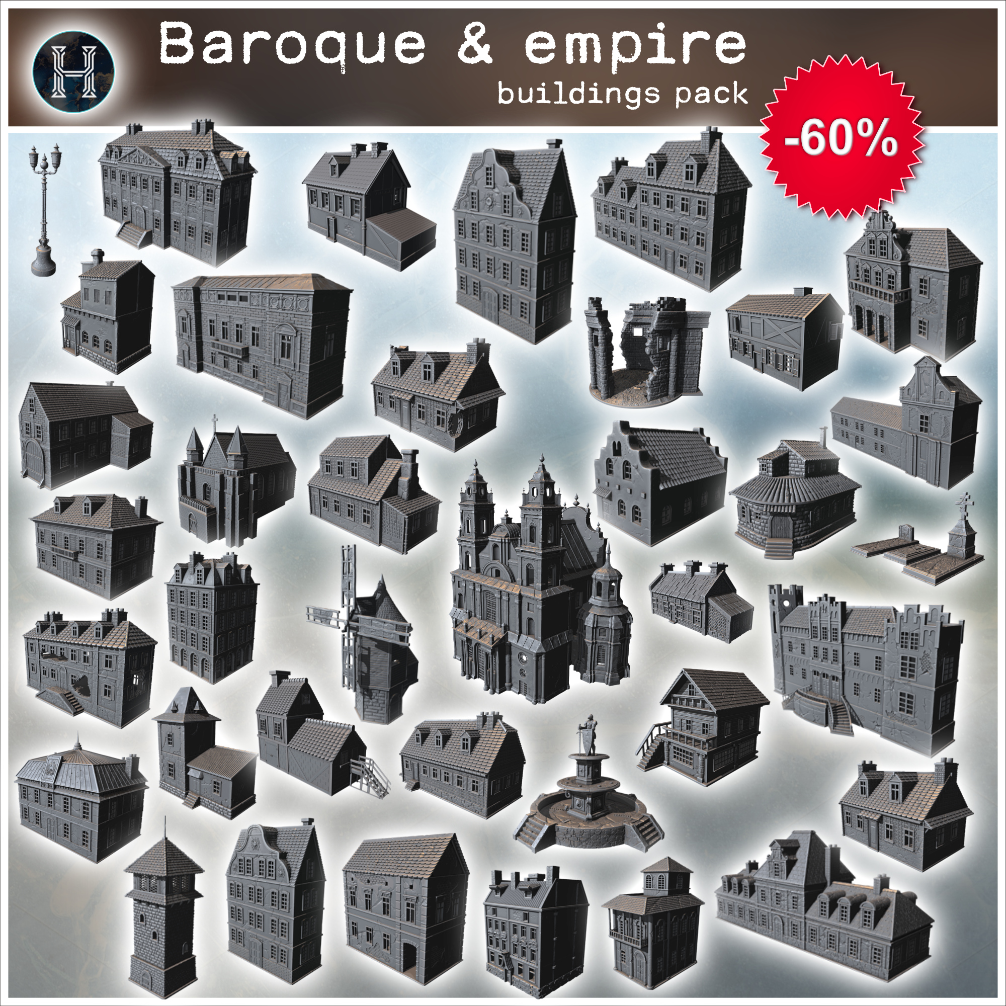 Exclusive Baroque & Modern buildings pack - Modern WW2 WW1 World War ...
