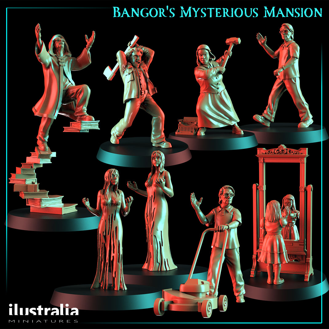 Exclusive Bangor’s Mysterious Mansion Characters STL Product Bundle by ...