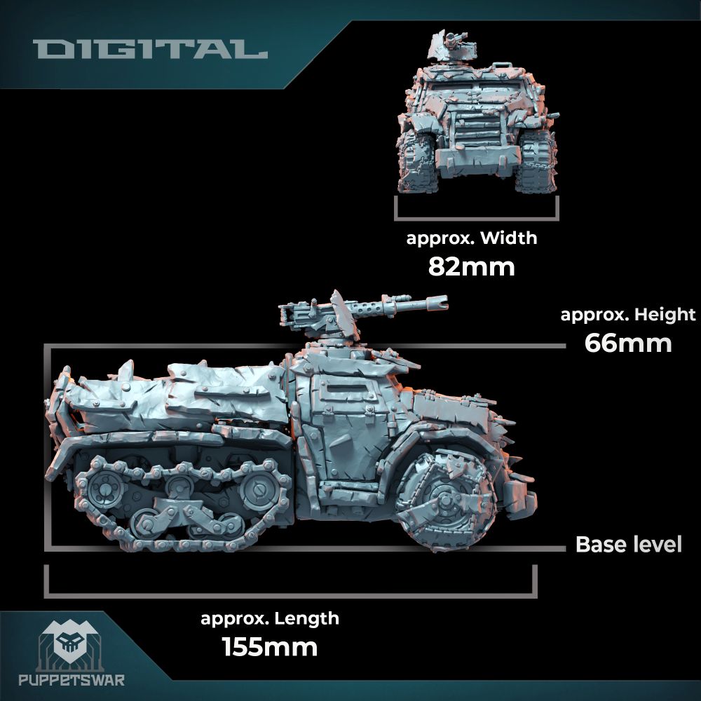 Exclusive Orc War Trucks Bundle STL Product Bundle by Puppetswar Miniatures