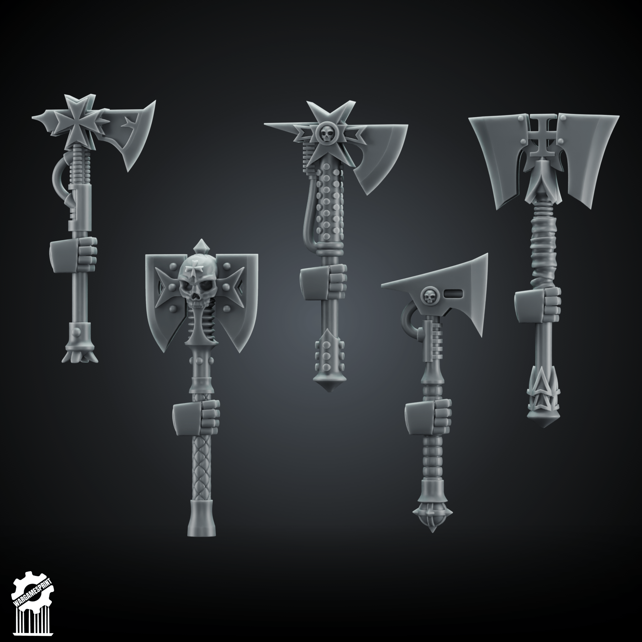 Exclusive 20x BUNDLE Crusader Axe Kit – Heroic 32mm Scale [Supported ...