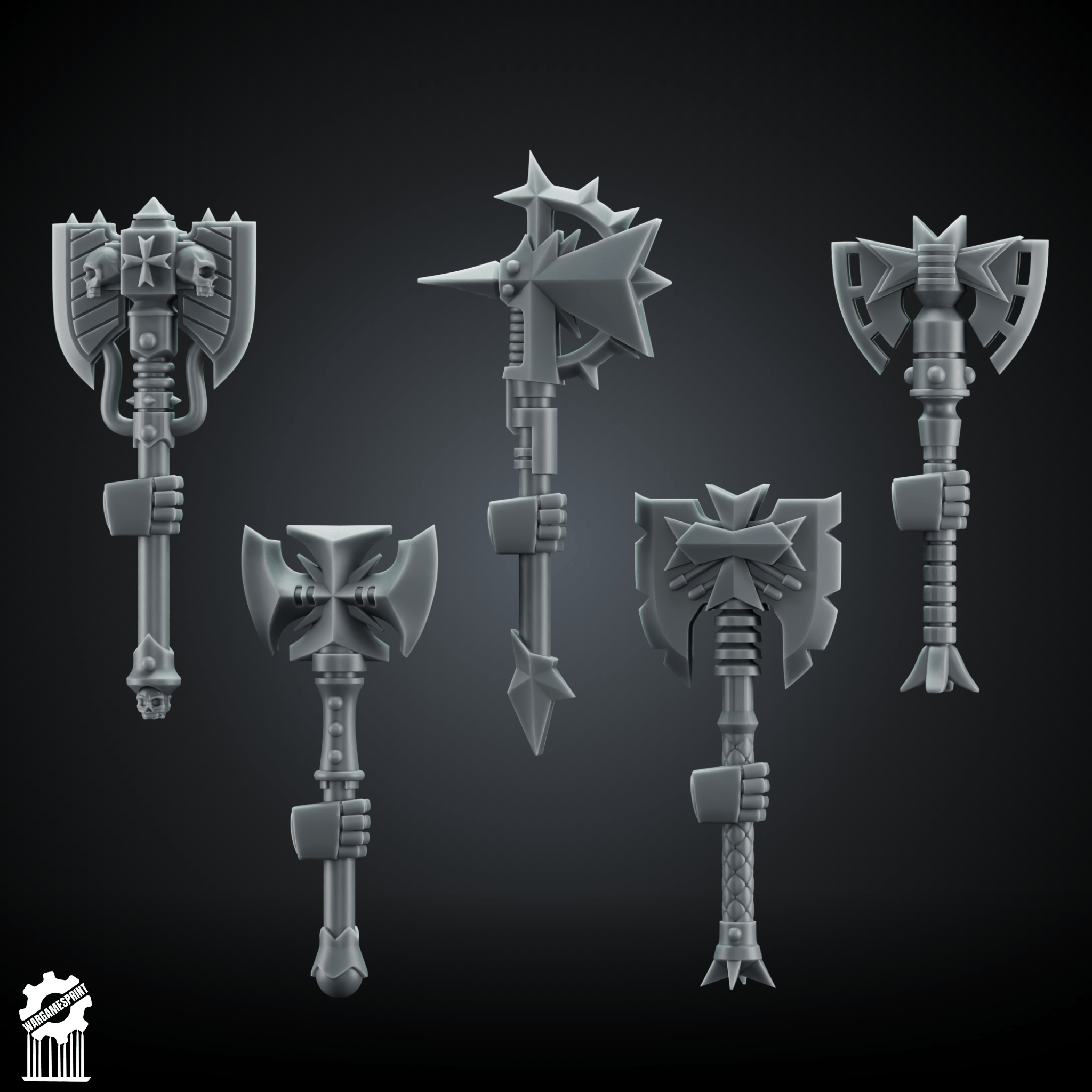 Exclusive 20x BUNDLE Crusader Axe Kit – Heroic 32mm Scale [Supported ...