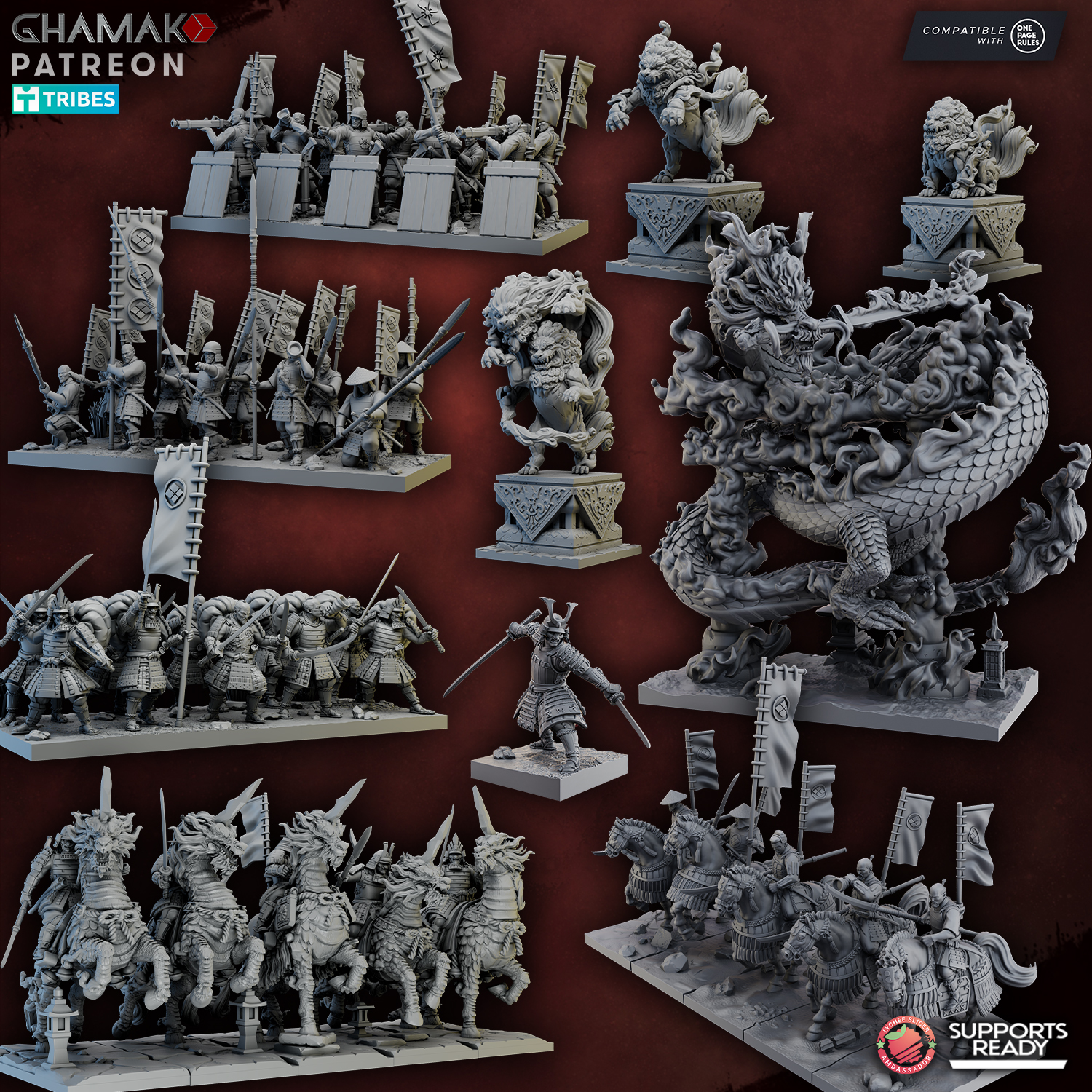 Exclusive Akai Shogunate #1 - Dynasty Bundle STL Product Bundle by Ghamak