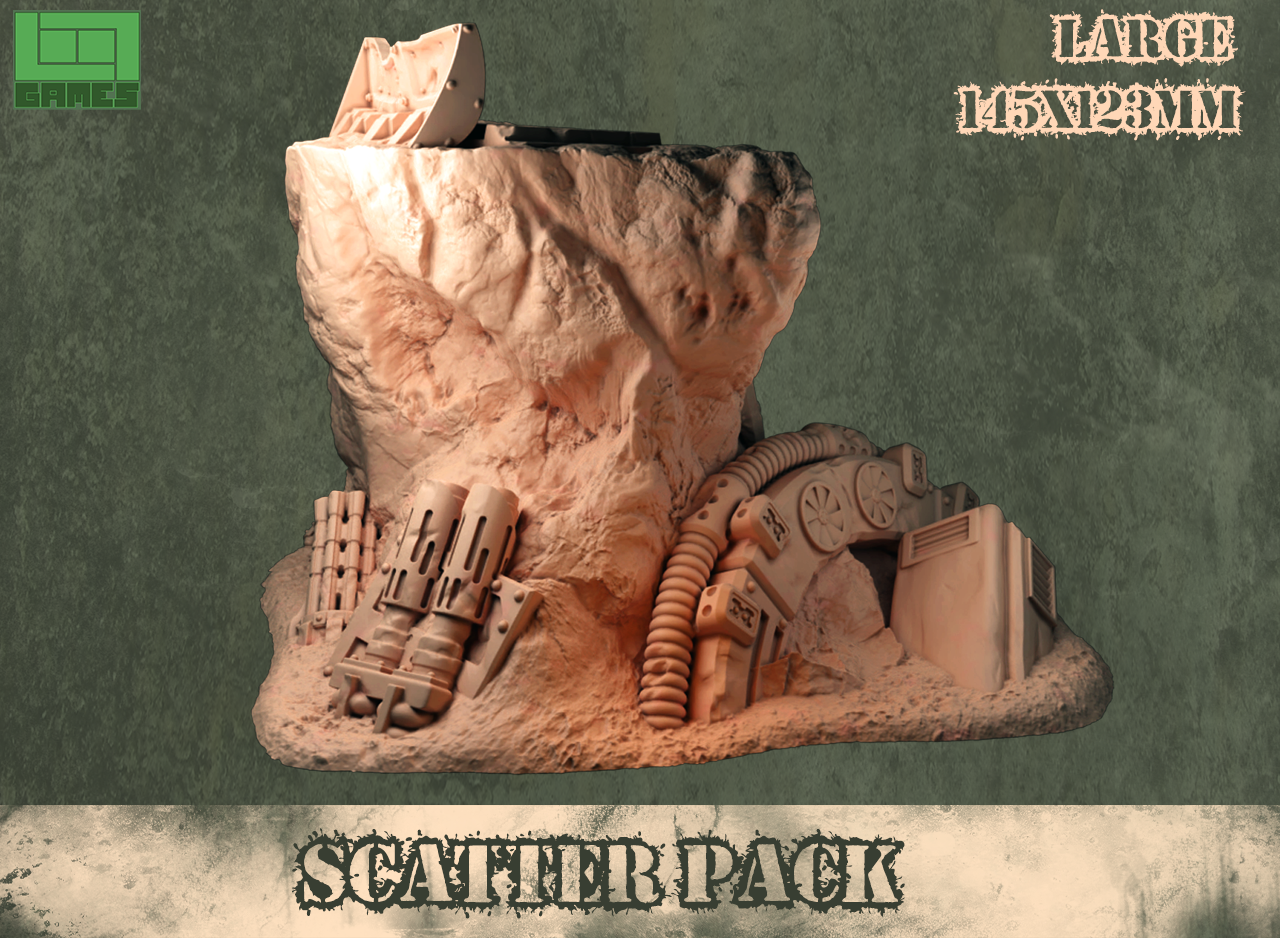 Exclusive Scatter Terrain and barricades STL Product Bundle by LOOTgames