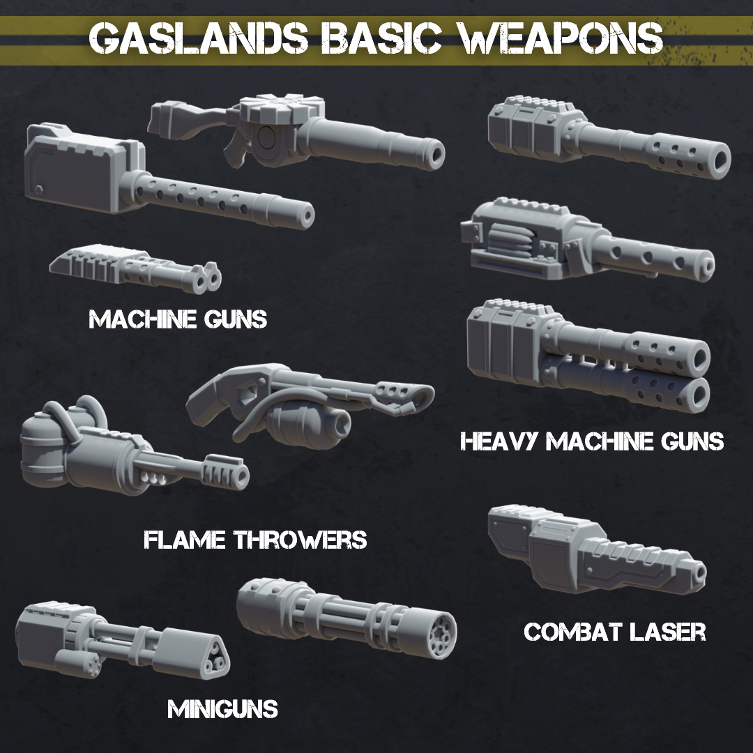 Exclusive Gaslands Weapons Complete Megapack- Every weapon from the ...