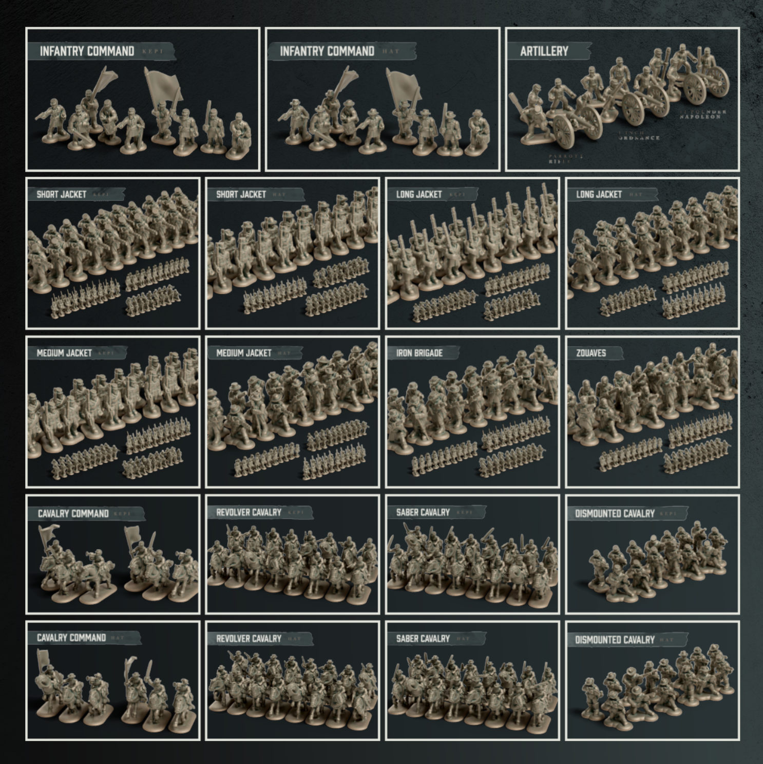Exclusive American Civil War: 6mm–15mm Army Bundle STL Product Bundle ...
