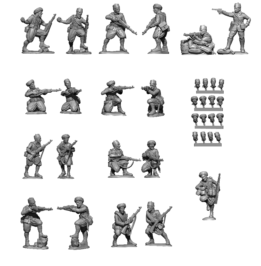 Exclusive Set of Regulares infantry for the Rif and Spanish Civil War ...