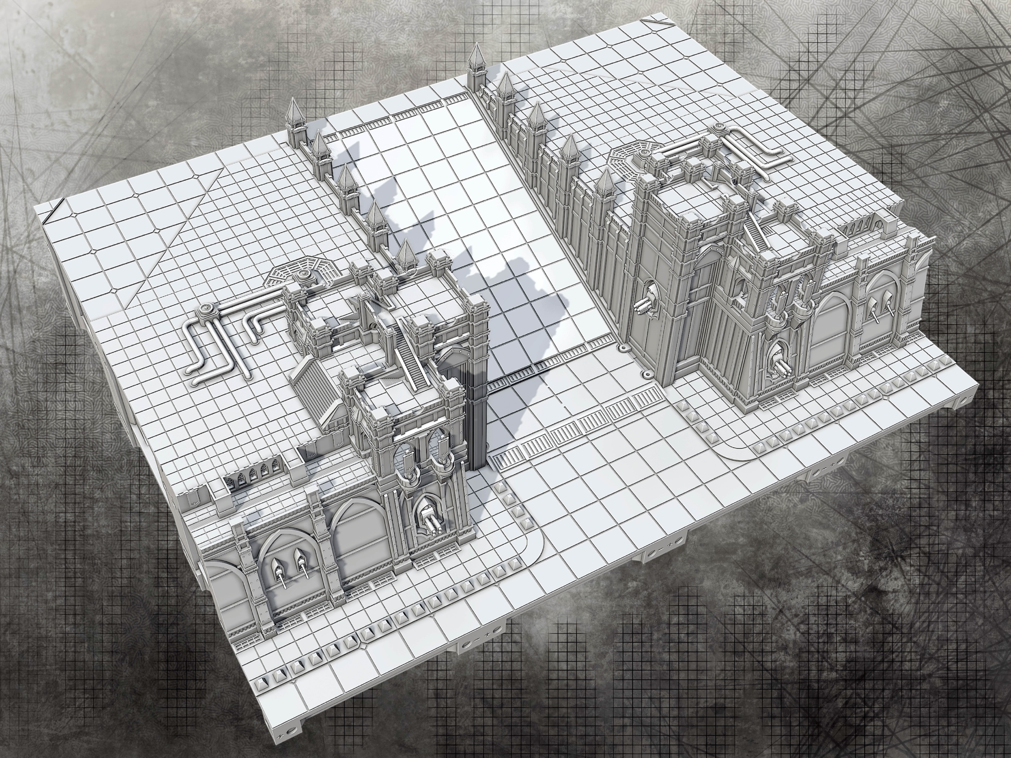 Exclusive Concretium titan defense wall - bundle STL Product Bundle by ...