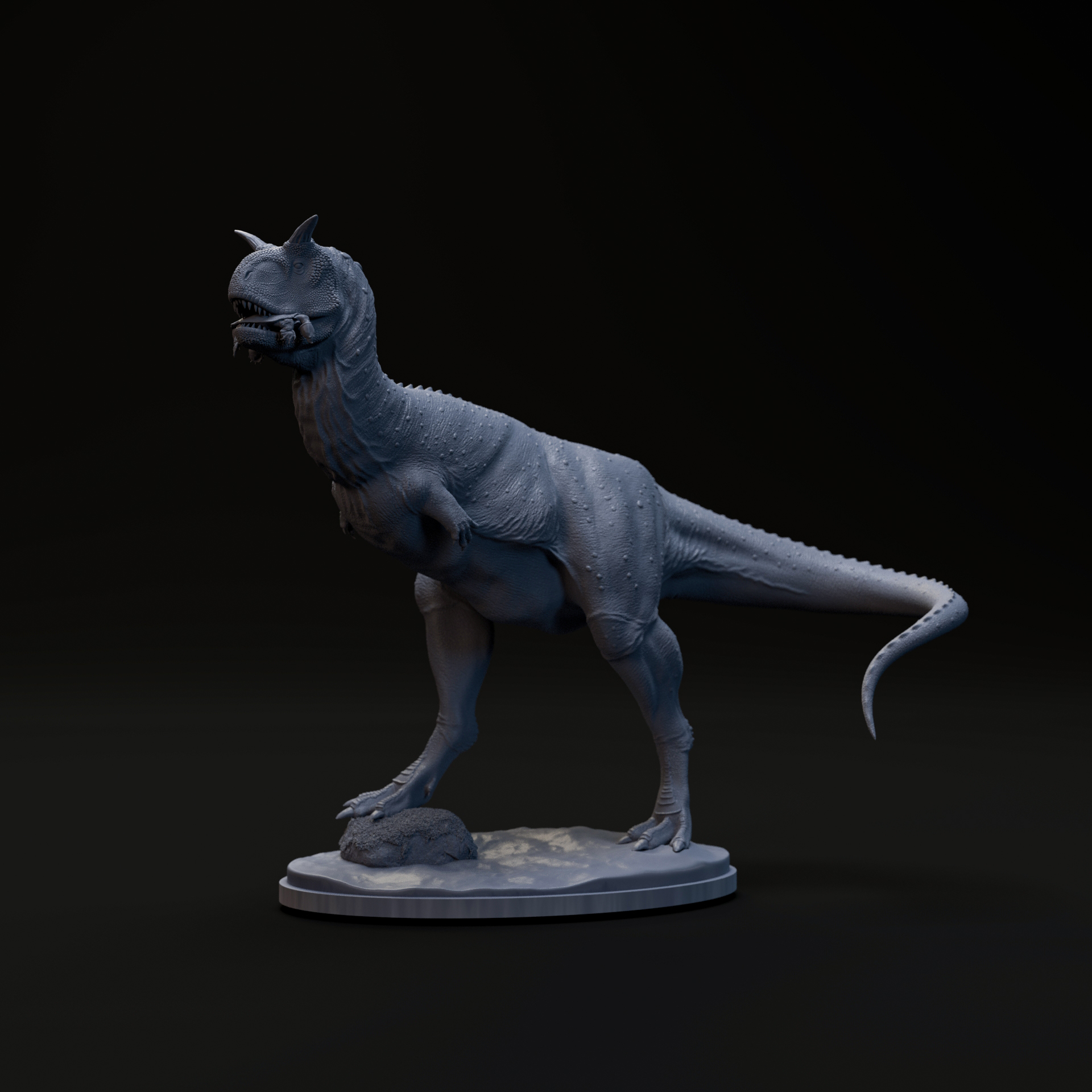 Exclusive Carnotaurus 1-35 scale pre-supported dinosaur bundle STL ...