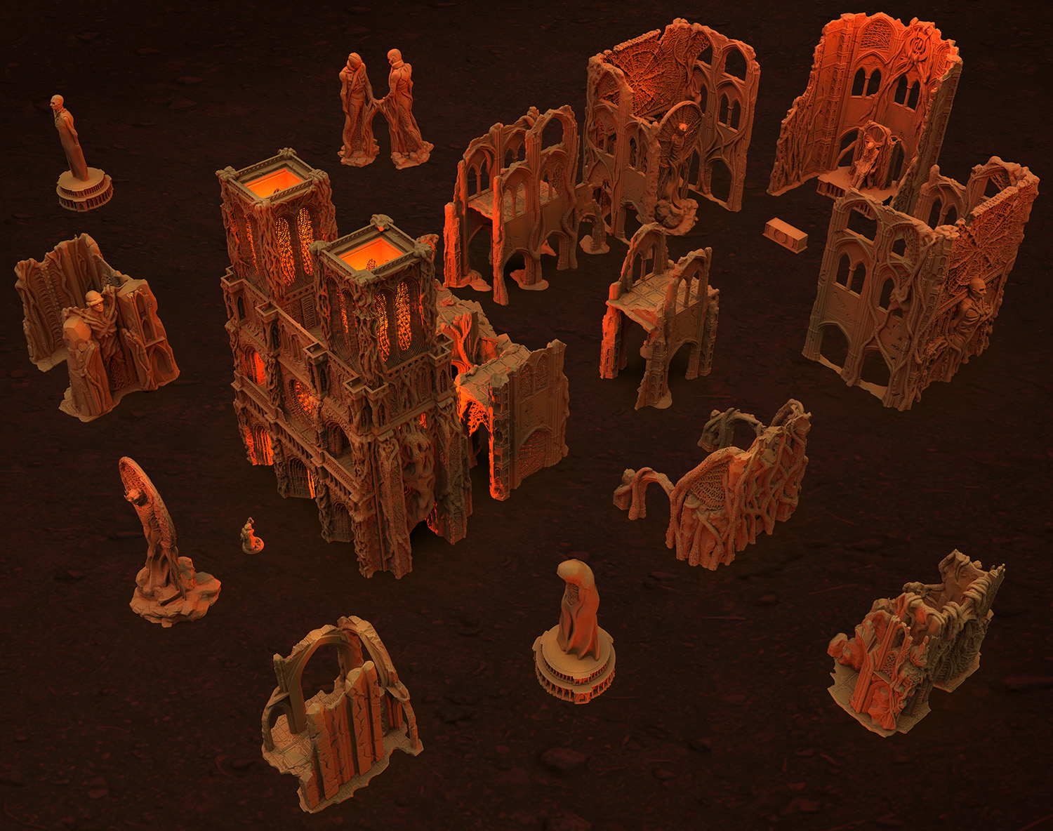 Exclusive Cathedral: The Sunless Lands - Kickstarter Late Pledge STL ...