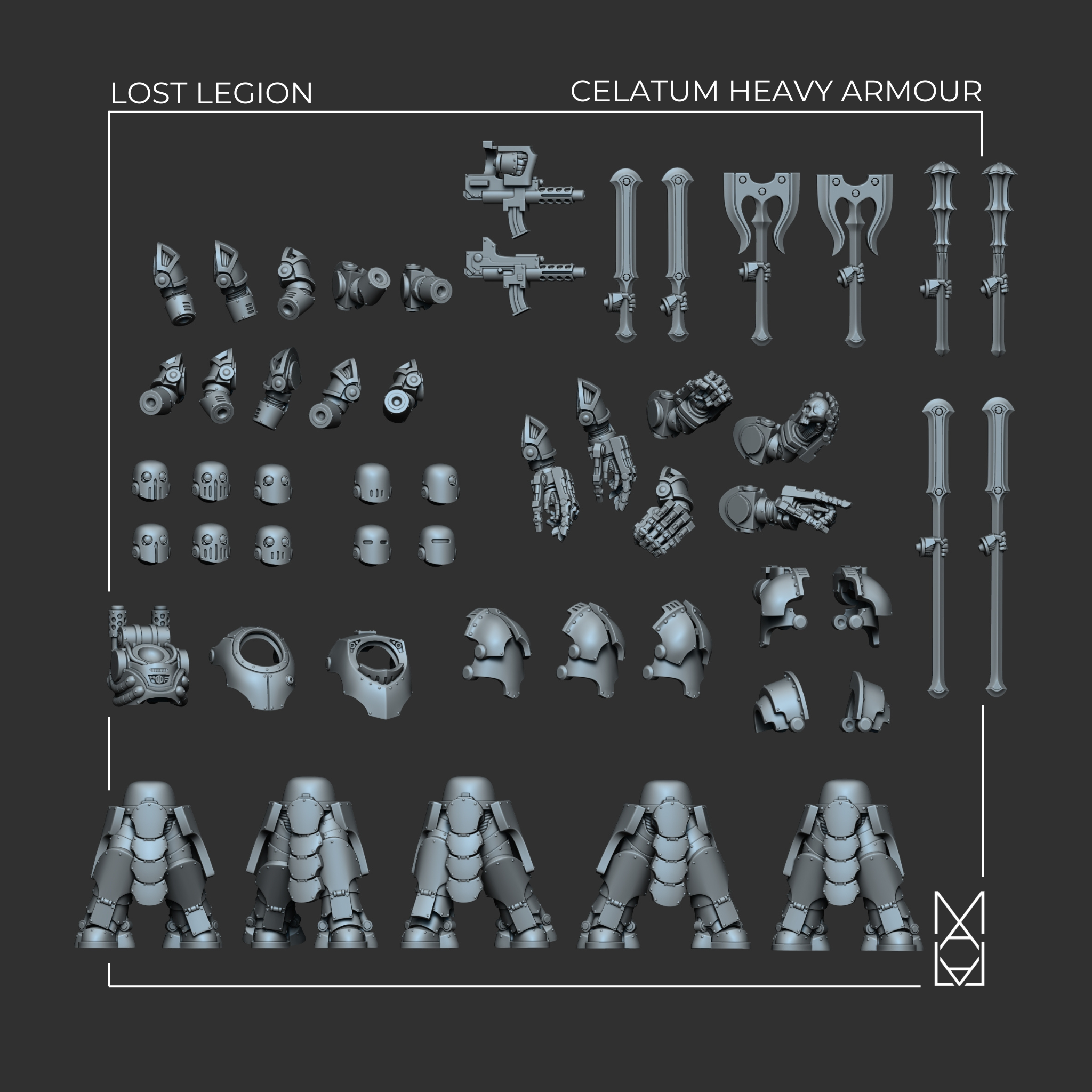 Exclusive Celatum Exterminators Bundle (Pre-Supported) STL Product ...