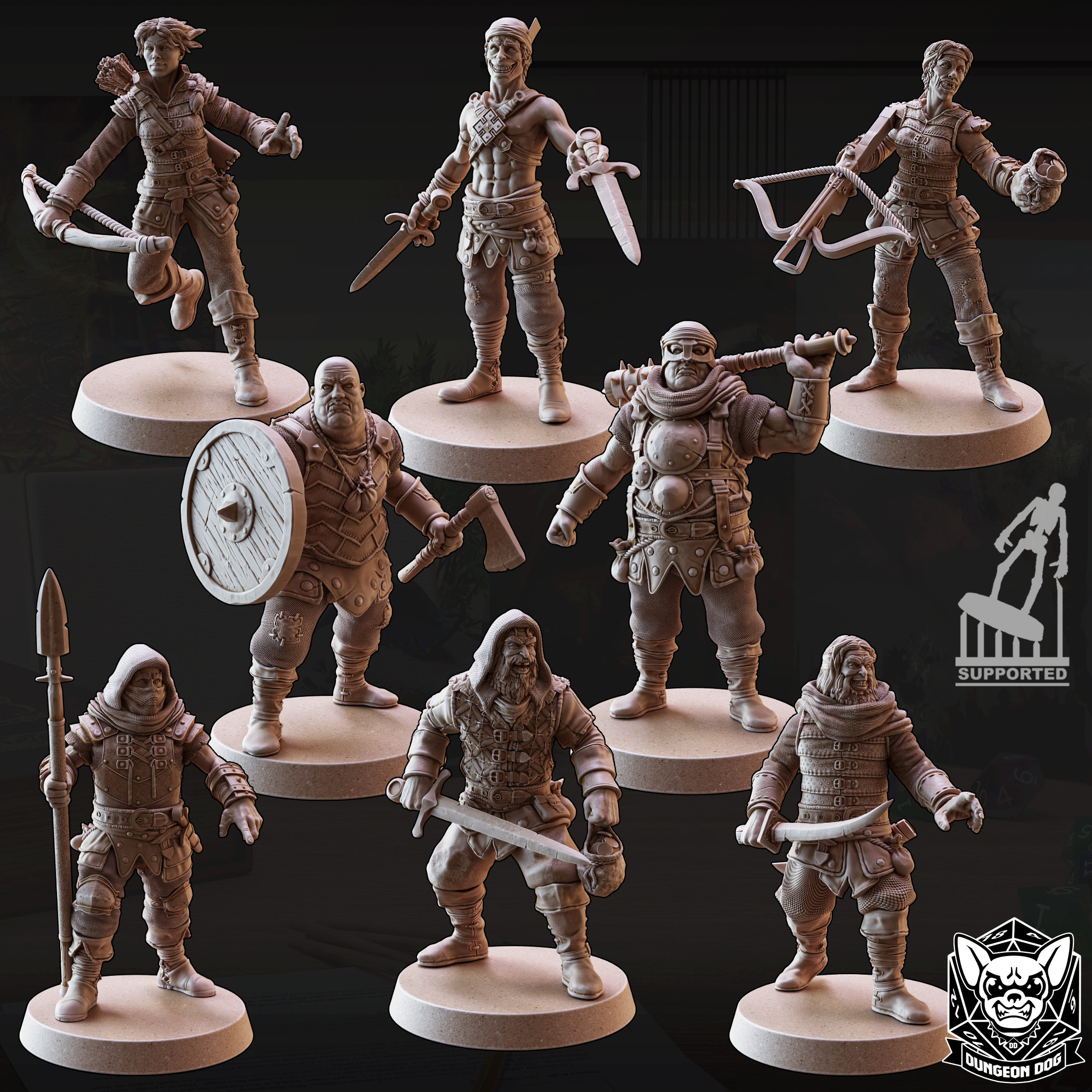 Exclusive Bandit Pack STL Product Bundle by Dungeon Dog