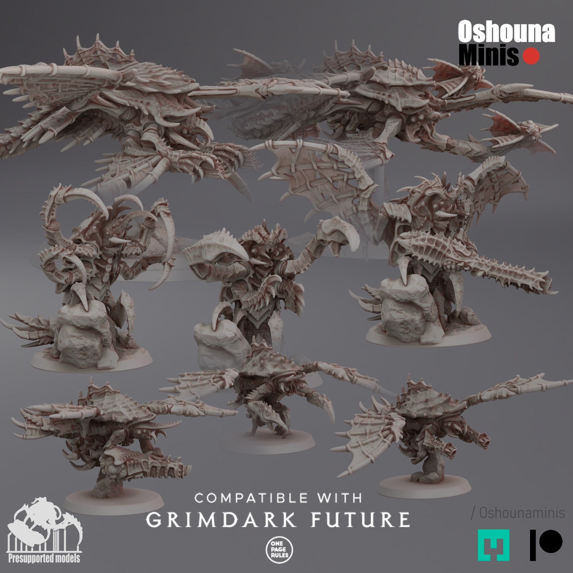 Exclusive Deep Hive Pack 4 STL Product Bundle by Oshounaminis