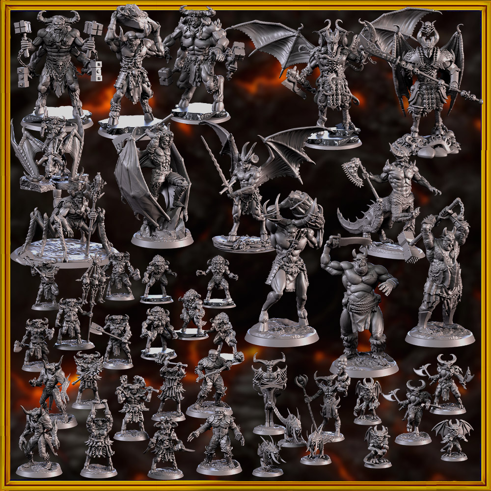 Exclusive Demons Faction STL Product Bundle by Sergeant Hammer