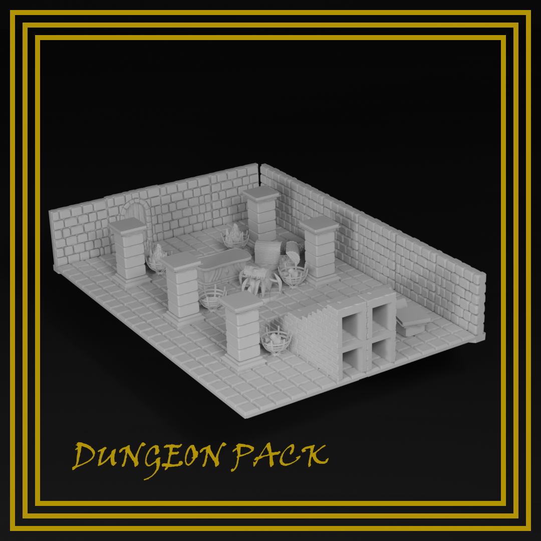 Exclusive Dungeon Pack STL Product Bundle by Auto Generate