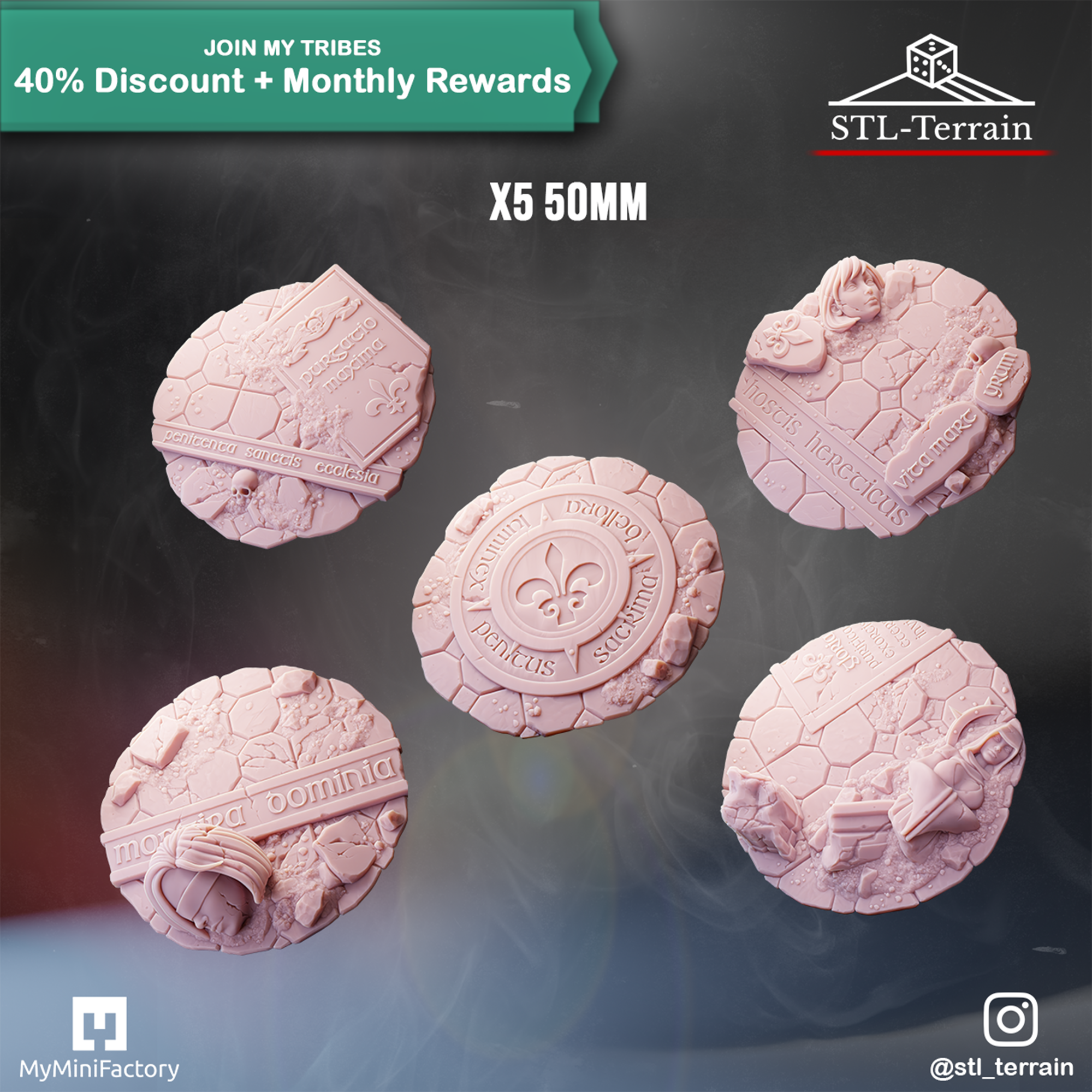 Exclusive Gothic Ruined Temple Base Toppers [FULL BUNDLE] STL Product ...