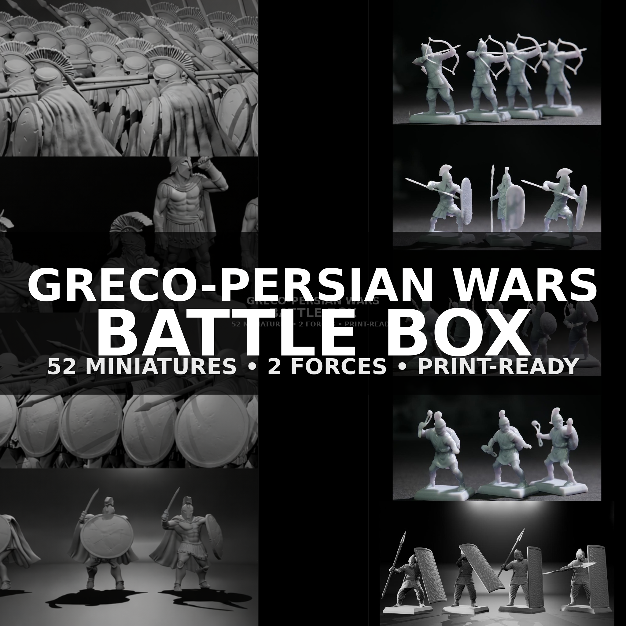 Exclusive Greco-Persian Wars Battle Box – 52 Miniatures (Greeks vs ...