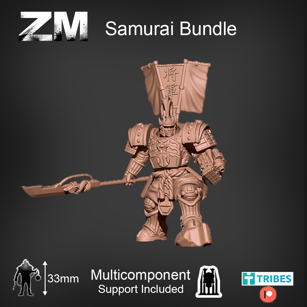 Exclusive Space Samurai Bundle STL Product Bundle by Zierzo Miniaturas