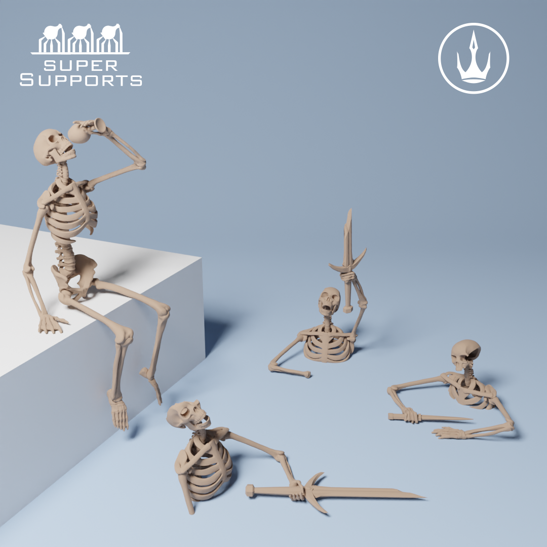 Exclusive Human skeleton poses (1-20) STL Product Bundle by The King of ...