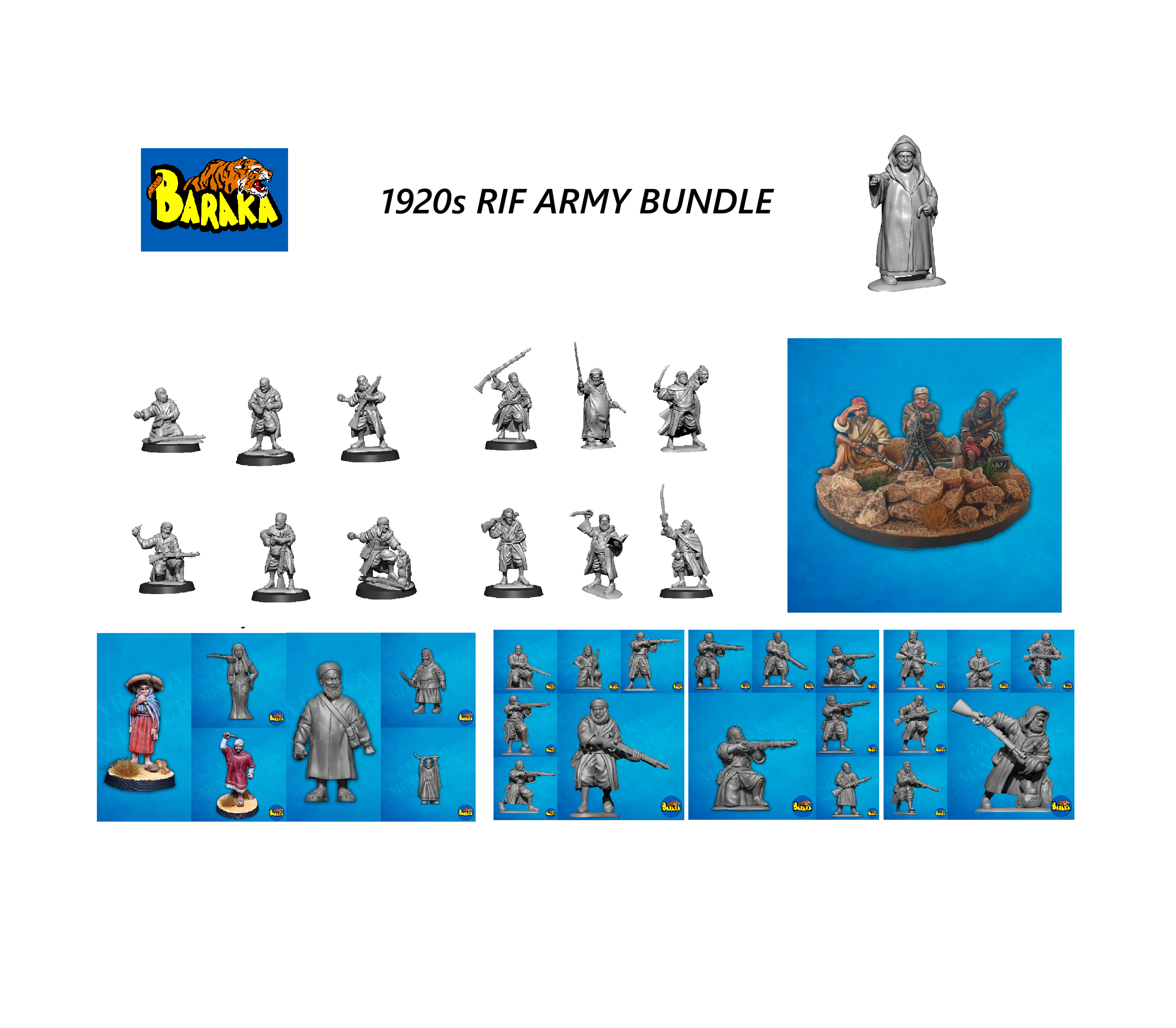 Exclusive 1920s RIF ARMY STL Product Bundle by Baraka Games and ...