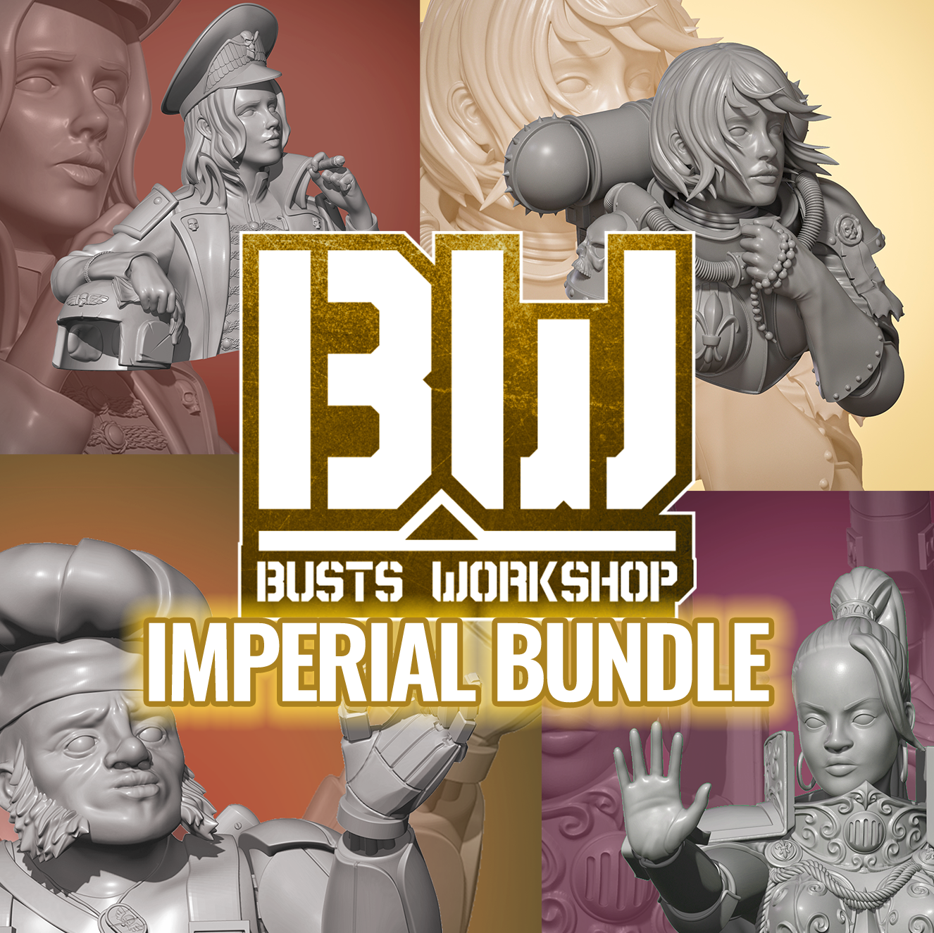 Exclusive IMPERIAL BUNDLE (4 x 55mm Busts) STL Product Bundle by Busts ...