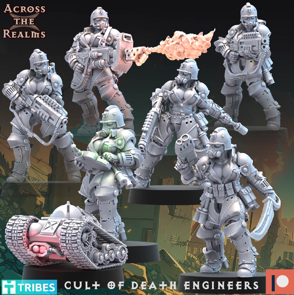Exclusive Cult of Death Engineers & Mini Tank STL Product Bundle by ...