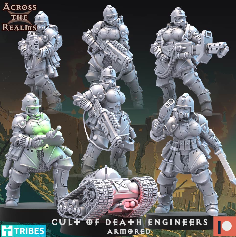Exclusive Cult of Death Engineers & Mini Tank STL Product Bundle by ...