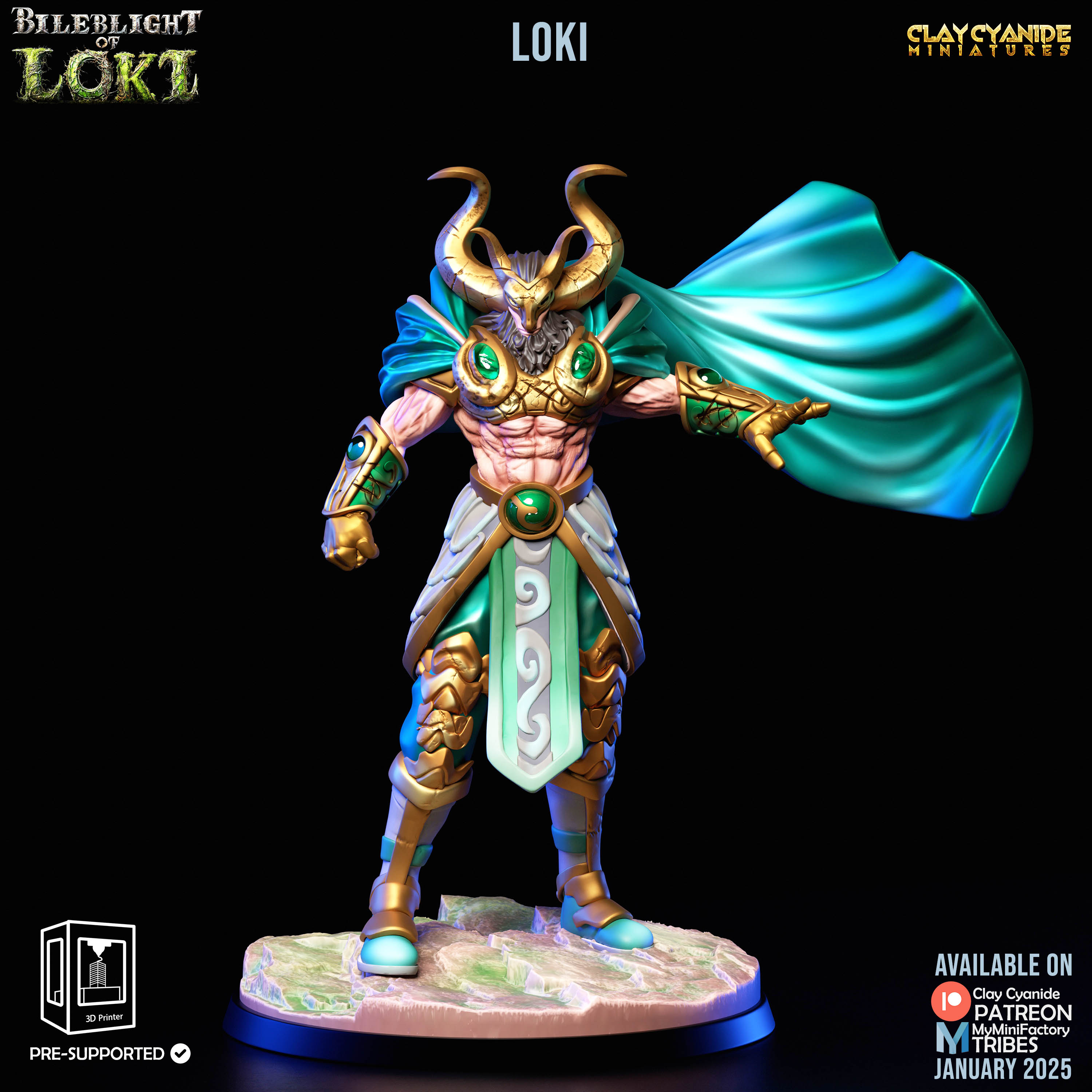 Exclusive Bileblight of Loki Part 1 STL Product Bundle by Clay Cyanide ...