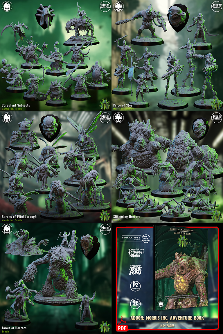 Exclusive Morris Inc - Full Season STL Product Bundle by Fleshcraft Studio