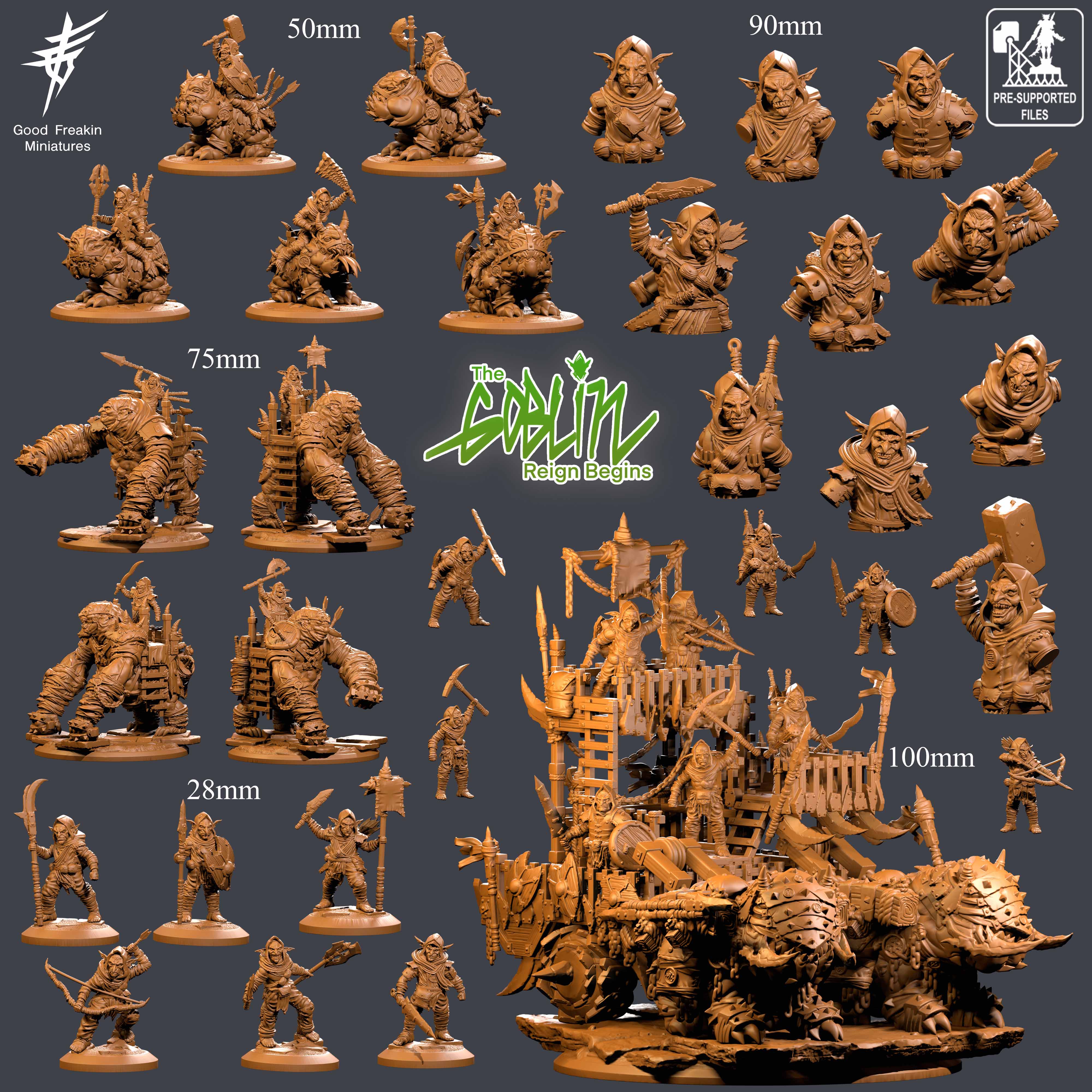 Exclusive GOBLINS - THE GOBLIN REIGN BEGINS - FULL SET STL Product ...