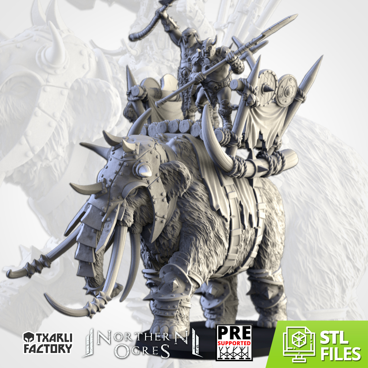 Exclusive Northern Ogres (Full Army) STL Product Bundle by Txarli Factory