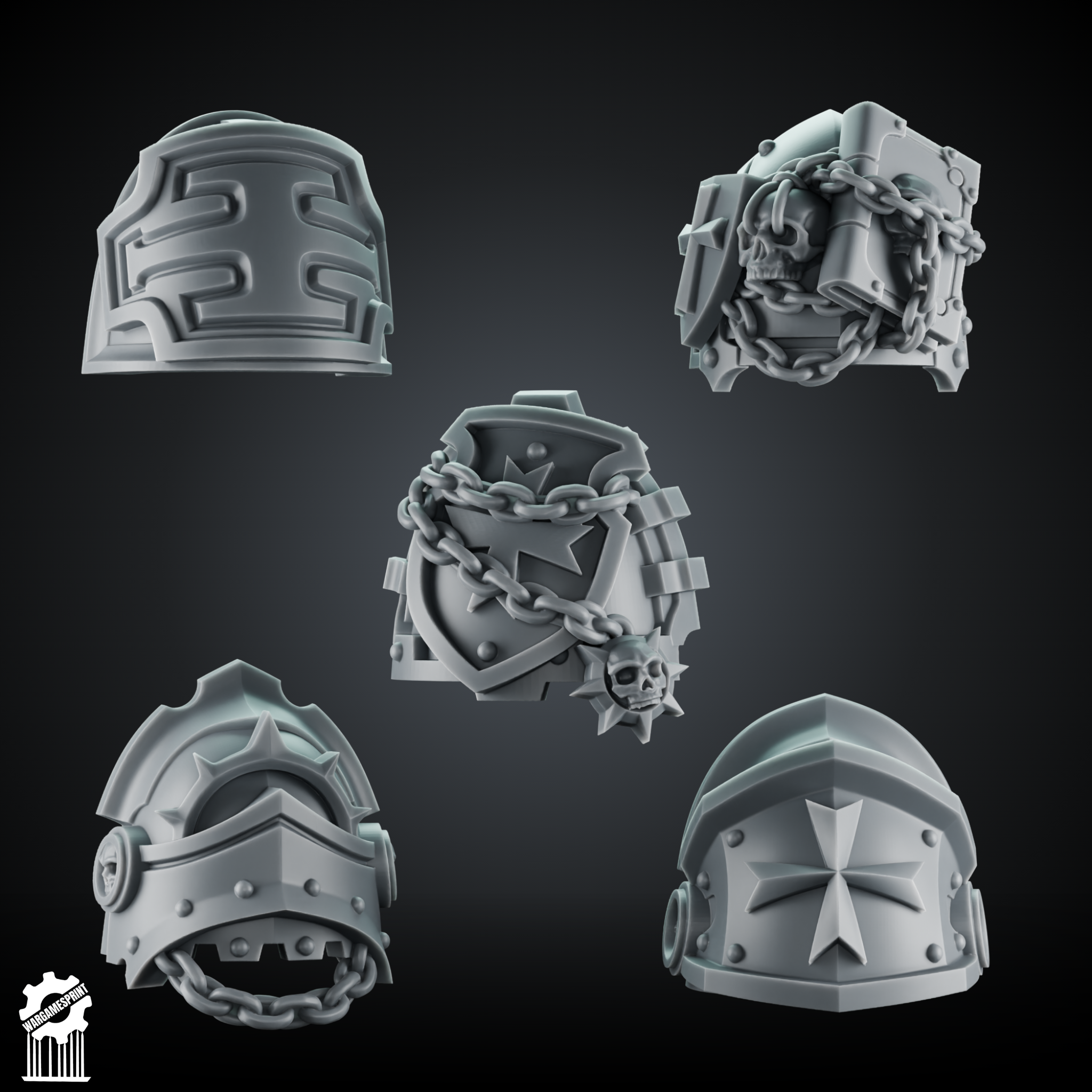 Exclusive Crusaders and Shadowguard Shoulder Pad – Gothic Pauldrons ...