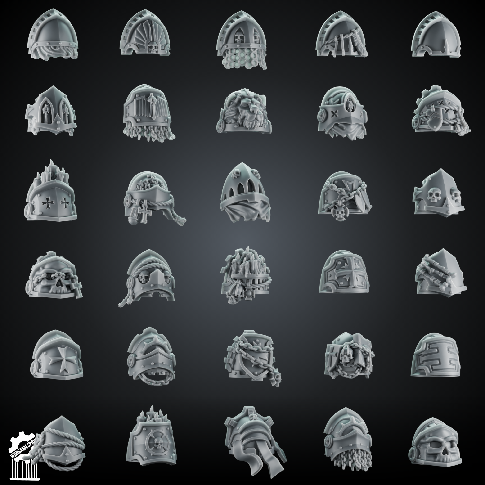 Exclusive Crusaders and Shadowguard Shoulder Pad – Gothic Pauldrons ...
