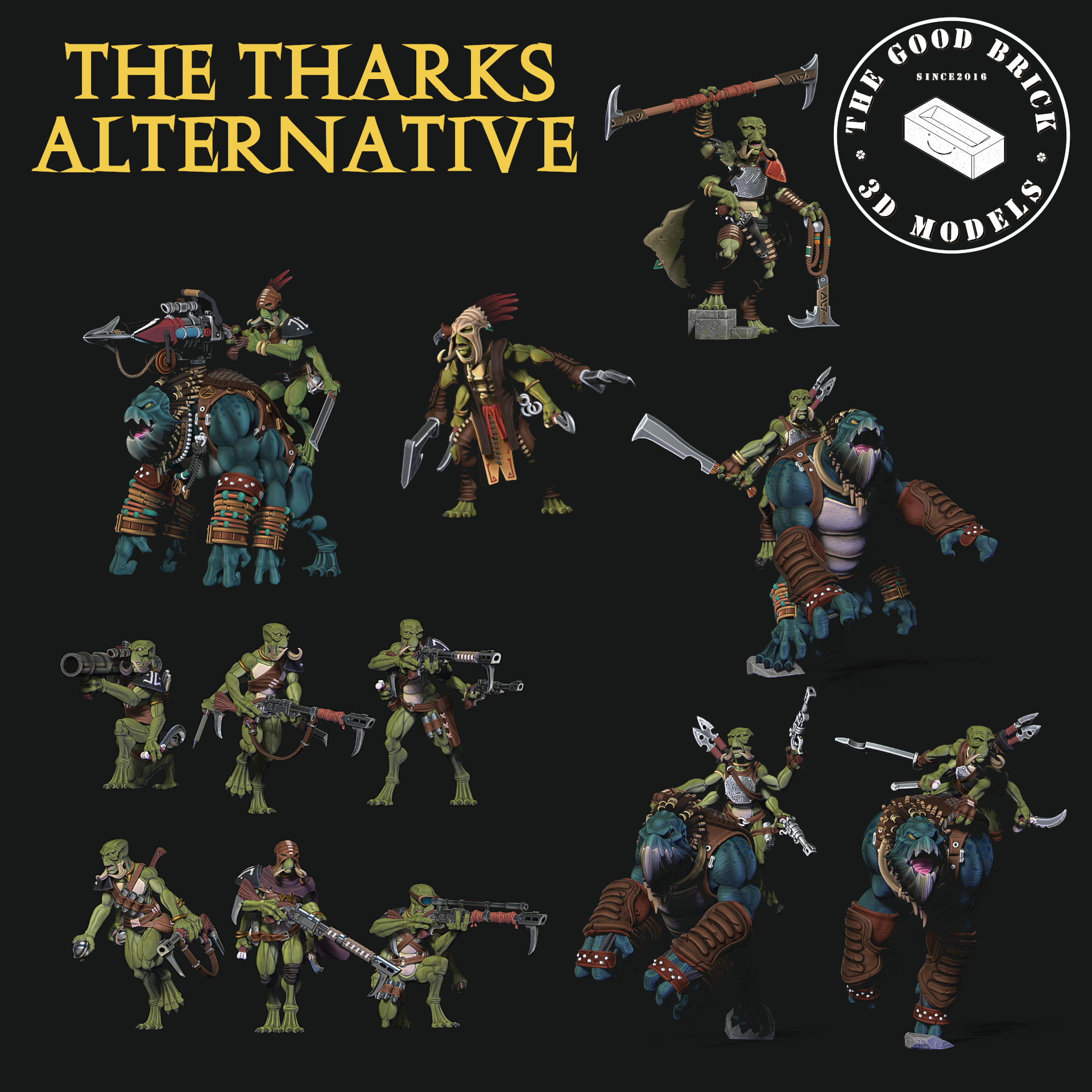 Exclusive The Tharks Alternative STL Product Bundle by TheGoodBrick