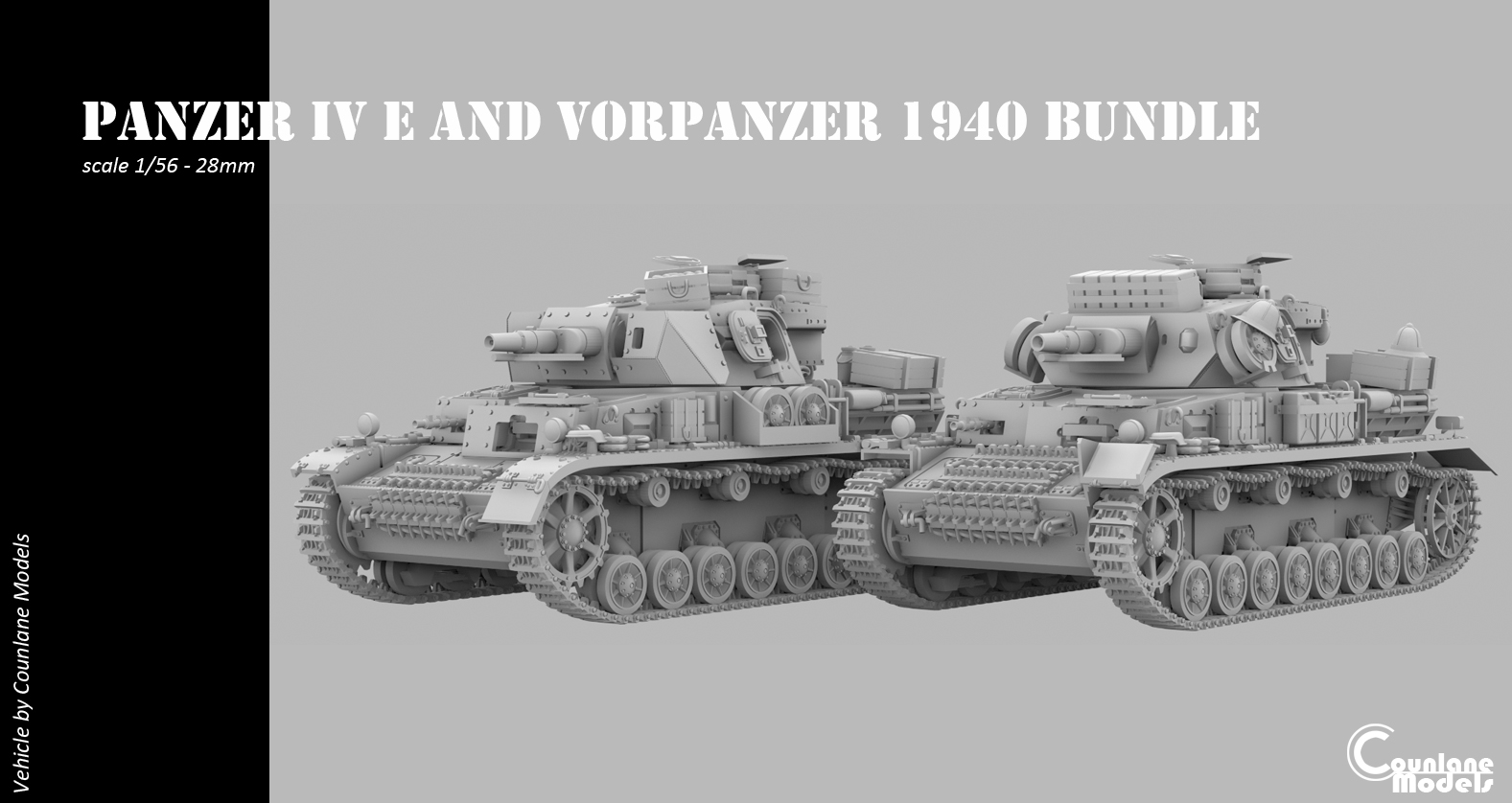 Exclusive Panzer IV E and Panzer IV E vorpanzer 1940 Europe and DAK STL ...