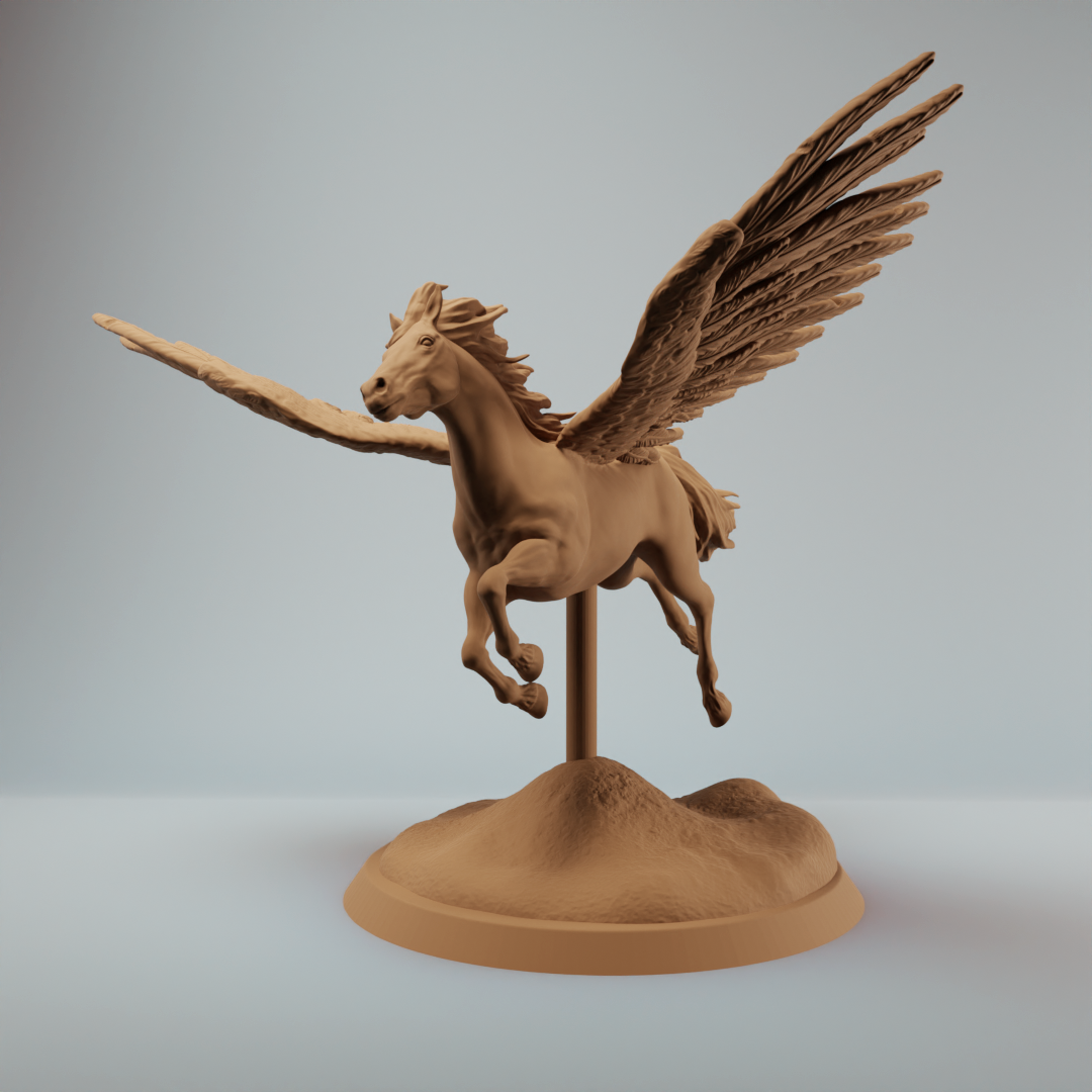 Exclusive Pegasus winged fantasy horse bundle - pre supported STL ...